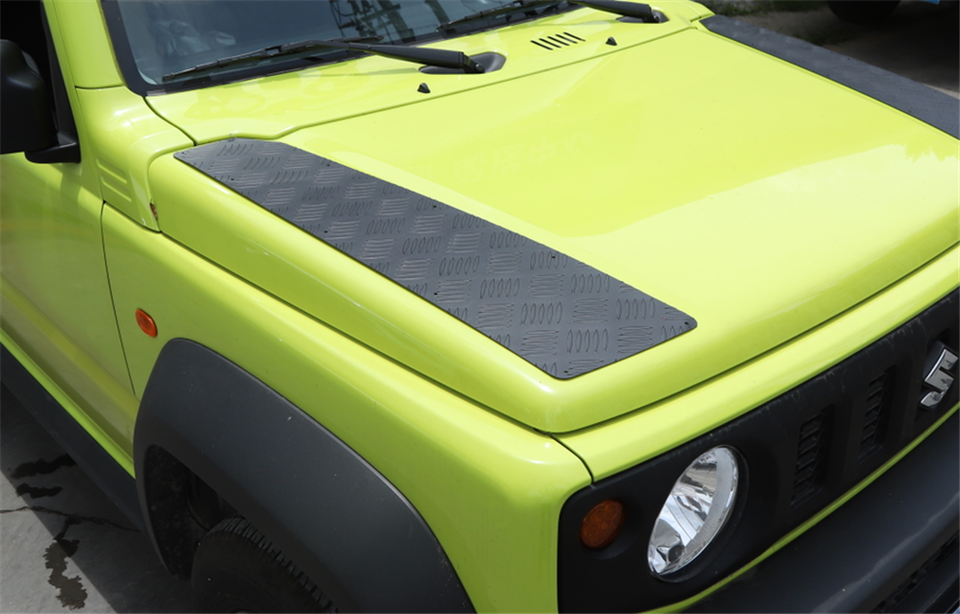 2×Alloy Black Engine Hood Guard Plate Panel Cover Fit For Suzuki Jimny ...