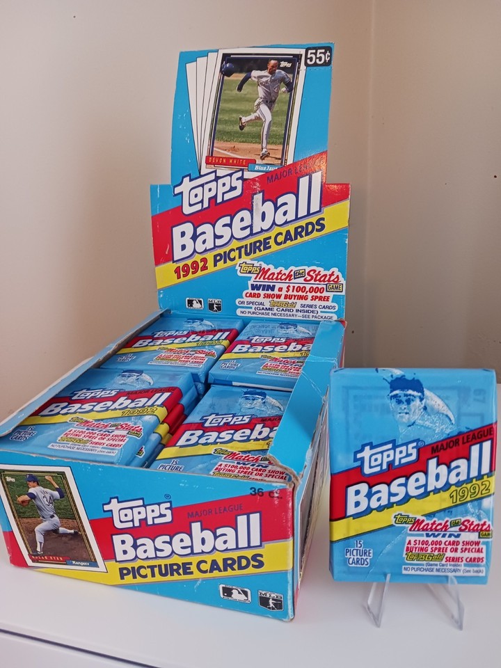💥1992 Topps Baseball Wax Pack -Unopened Sealed Pack-1st Gold Cards ...