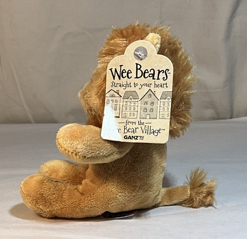 GANZ Wee Bears In Lion Costume Plush - Bear Village W/ Tag - So Soft ...
