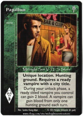 Papillon Fifth Edition V5 V:TES VTES Vampire CCG | eBay