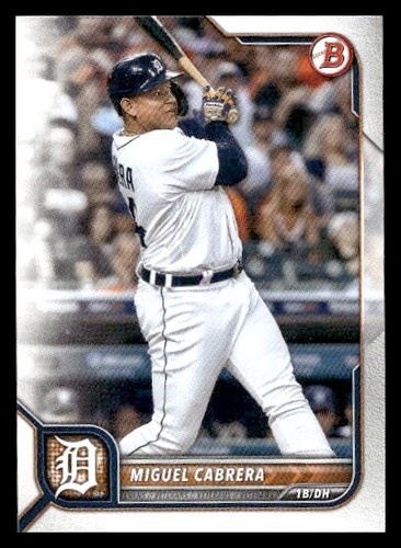 2022 Bowman #50 Miguel Cabrera Detroit Tigers Baseball card | eBay