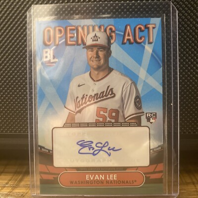 2023 Topps Big League #OAA-EL Evan Lee Opening Act Rookie RC Auto ...