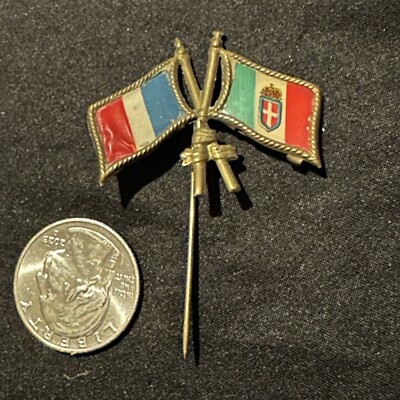 WW1 French Italian Alliance Pin Badge Fundraiser | eBay