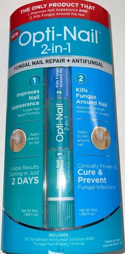 Opti-Nail 2-in-1 Fungal Nail Repair + Antifungal - 3.38 fl oz Free ...