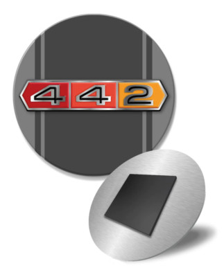 Oldsmobile Cutlass 4-4-2 Emblem 1964 - 1967 Aluminum Round Fridge ...