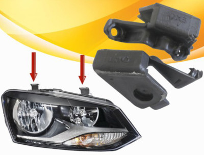 HEADLAMP HEADLIGHT BRACKET TAB REPAIR KIT FRONT RIGHT FOR VW POLO 6R V ...