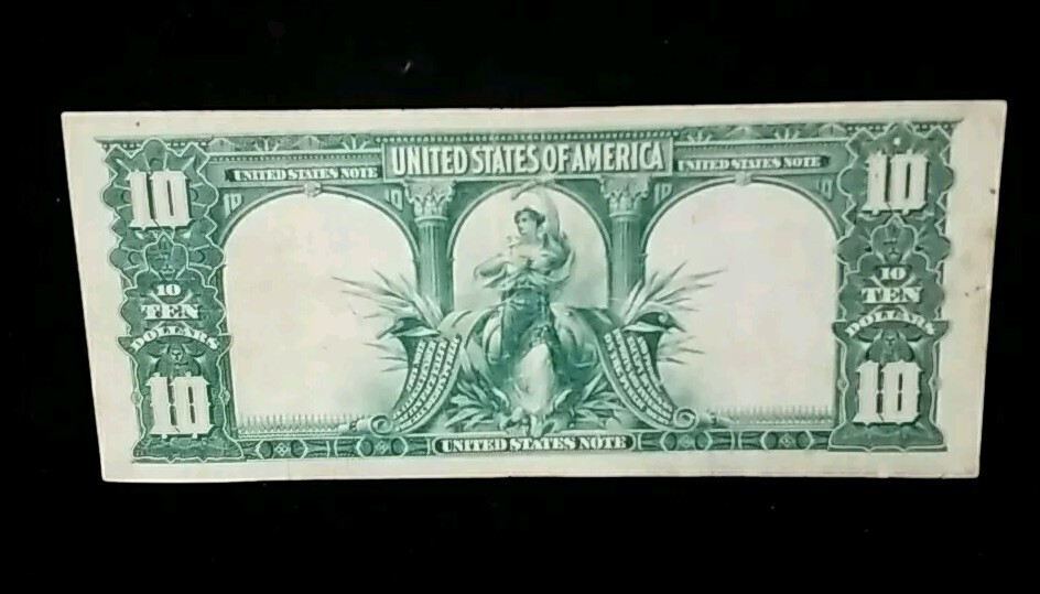 1901 $10 Bison United States Currency Note Circulated VF #812 | eBay