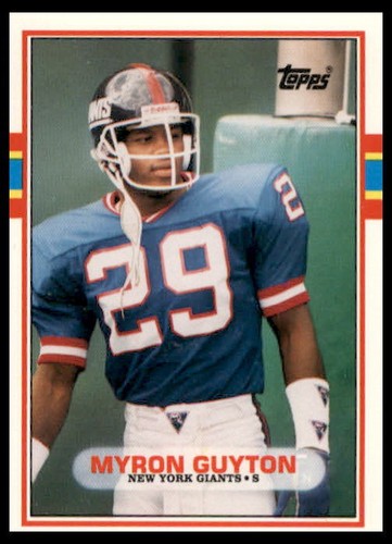 1989 Topps Traded #51T Myron Guyton New York Giants Football Card | eBay
