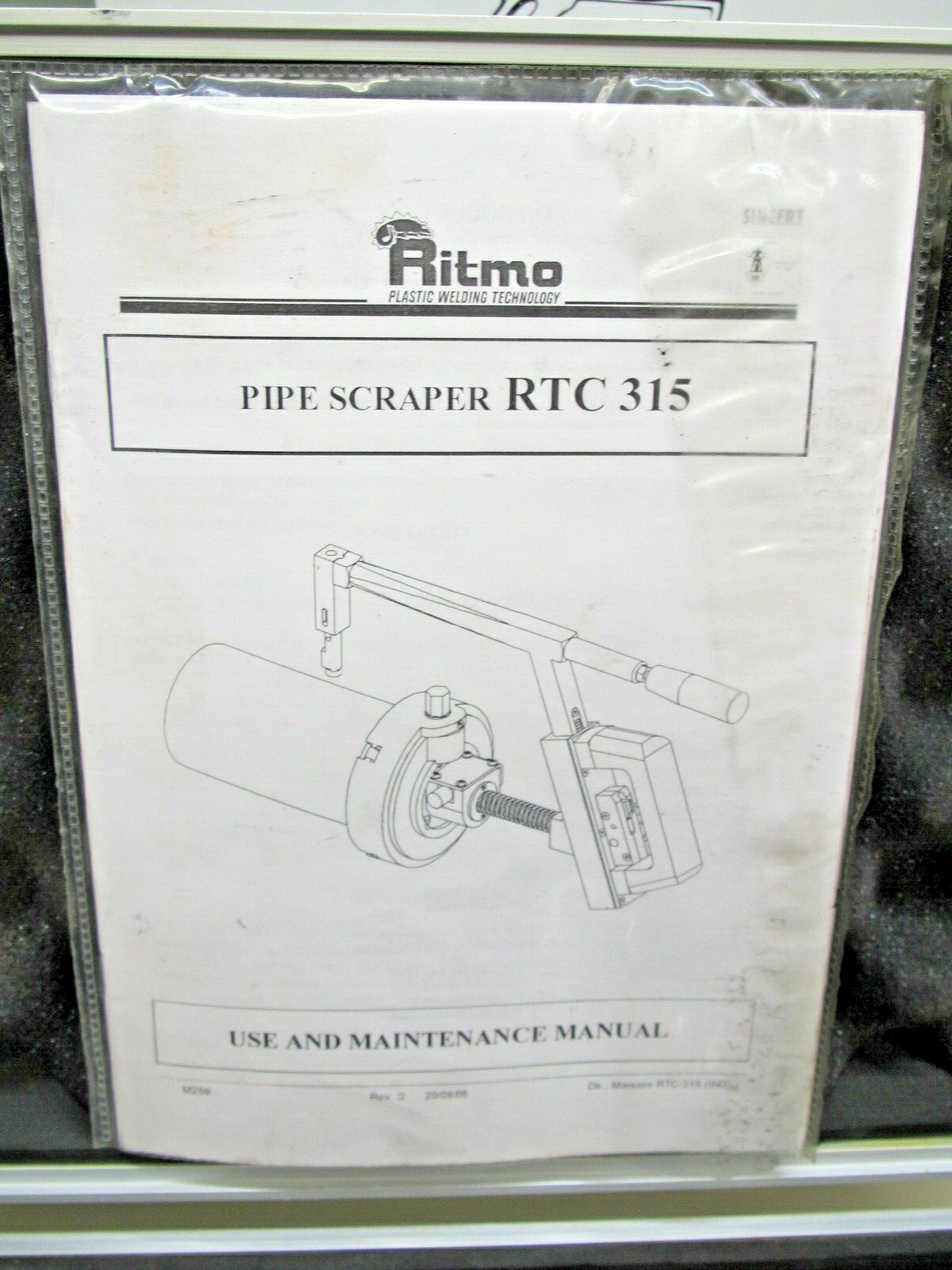 Ritmo RTC 315 Plastic Pipe Scraper Kit 3" IPS - 12" for Electrofusion ...
