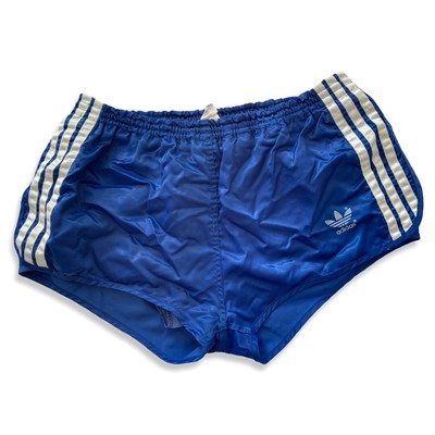 Adidas vintage Sprinter Shorts Gr. 36 M-L Nylon 80er blau UK kurze Hose ...