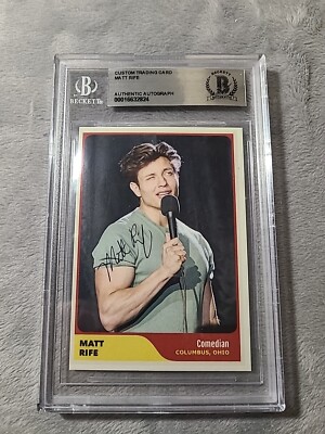 Matt Rife Signed Card **Rare** Beckett Certified Comedian | eBay