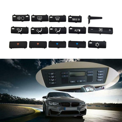 Switch Ac climate control Button Cover Interior Black 14pcs Accessories ...