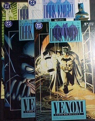 BATMAN: LEGENDS OF THE DARK KNIGHT #'s 16-19! VENOM! NM/NM- 1991 DC ...