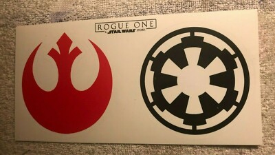 STAR WARS ROGUE ONE EMBLEMS STICKERS APPROX 3" ROUND | eBay