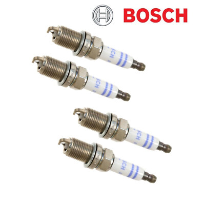 OE BOSCH Double Platinum Spark Plugs 4PCS FR6KPP332S For Audi A3 VW ...