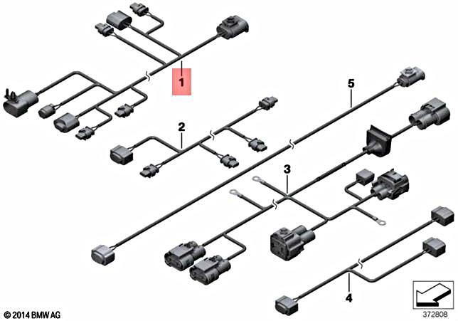 Genuine BMW X3 X4 M F25 F26 X3 18d 18i Set Of Cables Front Apron ...