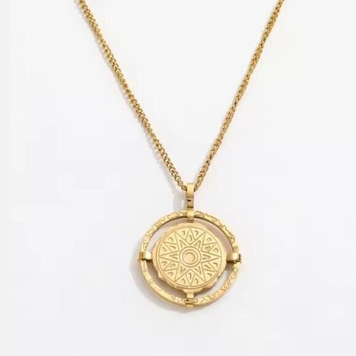 Waterproof Pendant necklace Sun Pendant Golden Sun Necklace Layering ...