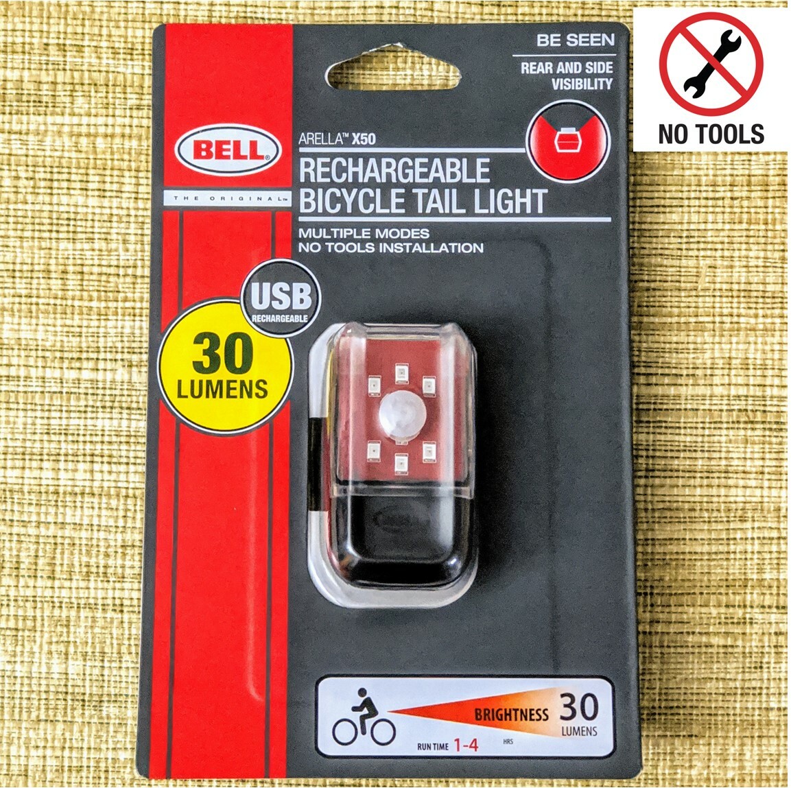 Bell Arella X50 USB Rechargeable Bicycle Tail Light, Rear & Side ...