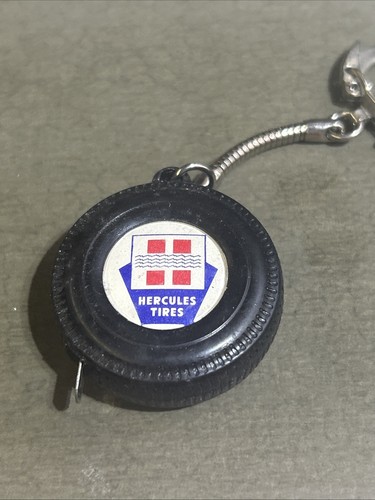 Vintage Tire Tape Measure Keychain - HERCULES TIRES- CLARK &HOAG ...