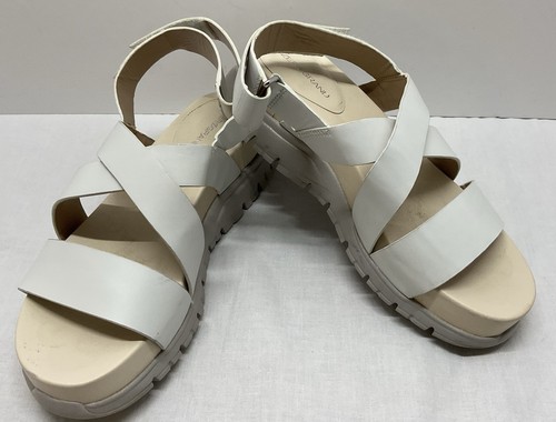 Cole Haan Women's Size 5 1/2B White Zerogrand Ankle Strap Platform ...
