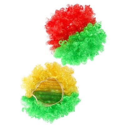 2 Pcs Curly Hair Wig Clown Costume Accessories Funny Wigs For Women ...