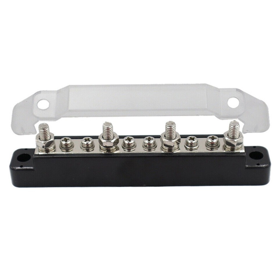 Set 10 way Power Distribution Terminal Block Screws Battery Bus Bar Use ...