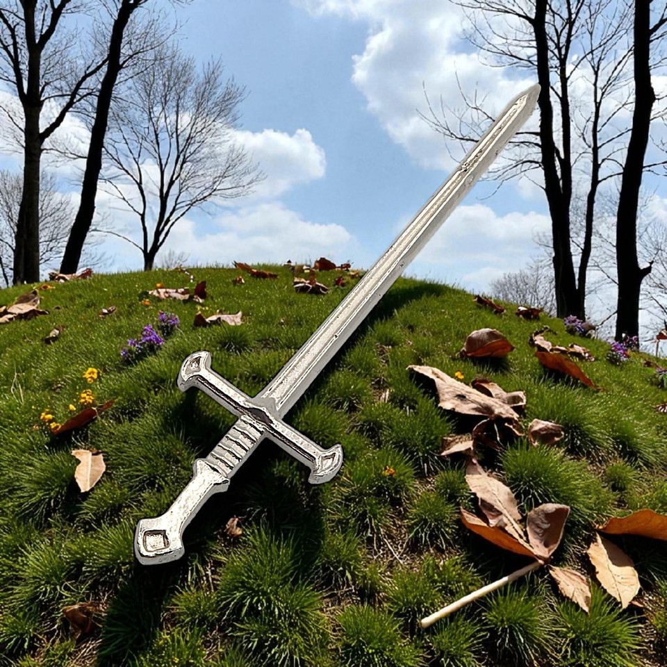 Hand Poured Proof Knights Templar Sword Slick Metals 7.44g - .999 Fine ...