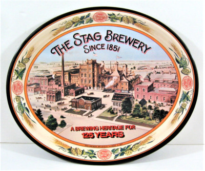 Vintage 1976 Stag Beer 125th Anniversary Brewery Tray Stag Brewery ...