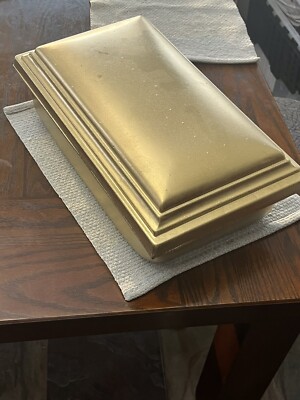 GOLD Top And GOLD Bottom. 16" long Pet GOLD Coffin/Casket/Losing a pet ...