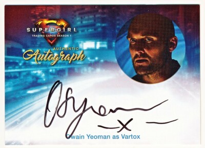 Supergirl Season 1 Owain Yeoman as Vartox Inscription Autograph #OY ...