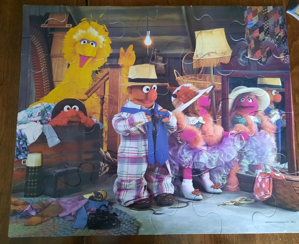 Sesame Street 24 Piece Puzzle Vintage (Elmo, Prairie Dawn , Big Bird ...