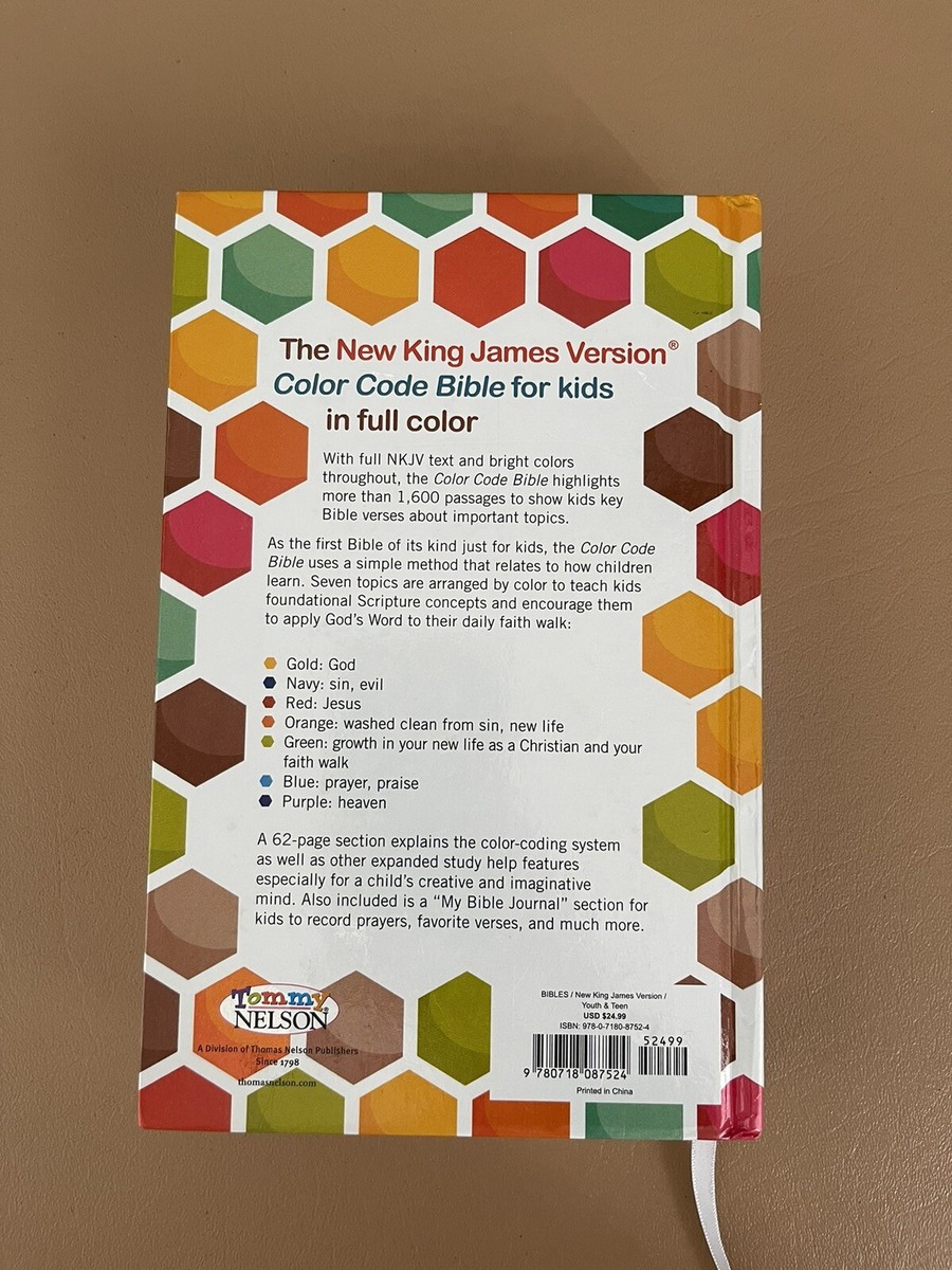 Color Coded Bible The Color Code Bible For Kids, NKJV Thomas Nelson