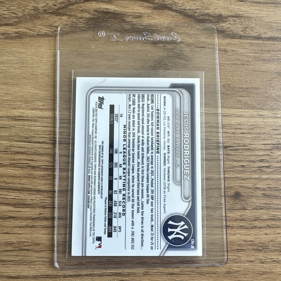 2024 Bowman Chrome Jesus Rodriguez 1st Prospect Autograph Auto #CPA-JR ...