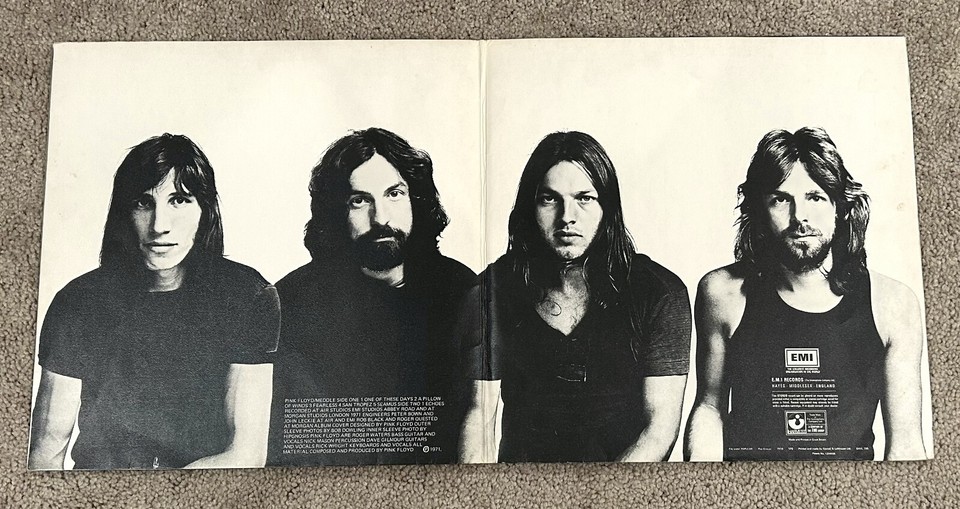 Pink Floyd Meddle UK 1971 First Press Gatefold Cover 1 U/ 1 U Runout LP ...