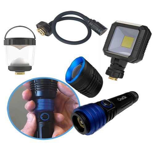 OneClick LED Torch Kit 4 in 1 RECHARGABLE Torch kit for all your needs ...