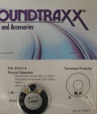 Soundtraxx #810114 Round Speaker, 30mm, details below | eBay