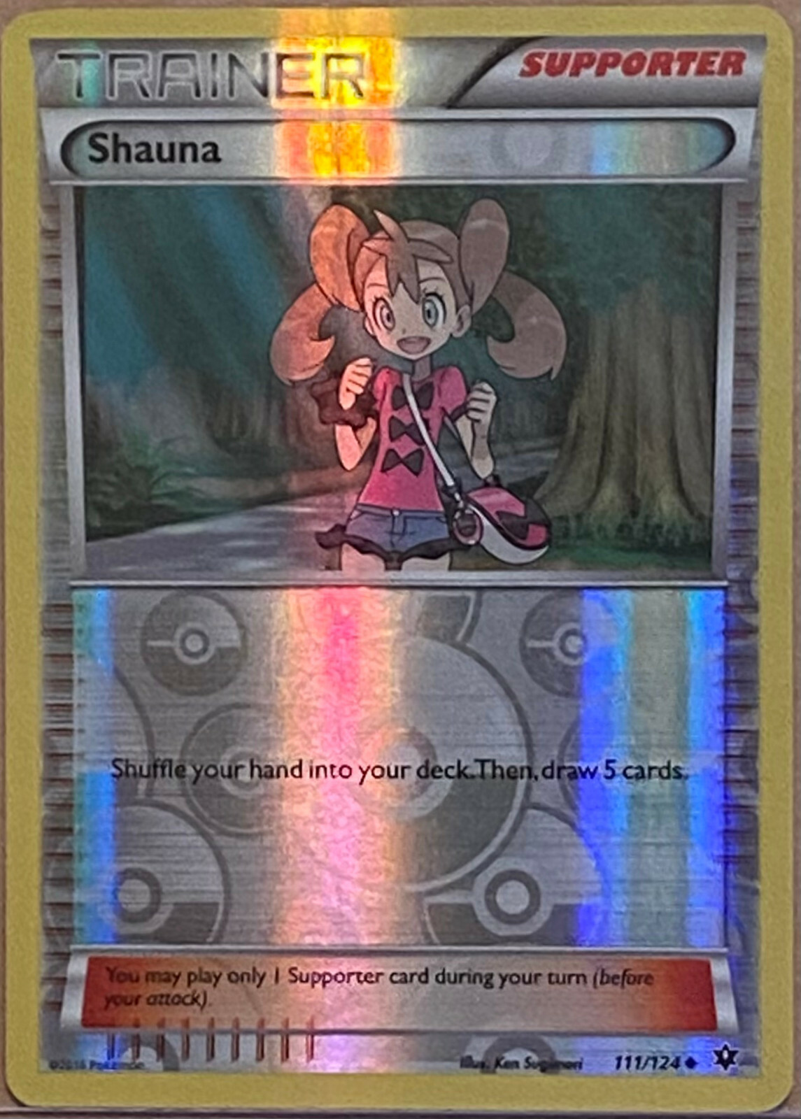 Pokemon 2016 Shauna 111/124 Reverse Holo Fates Collide Card | eBay