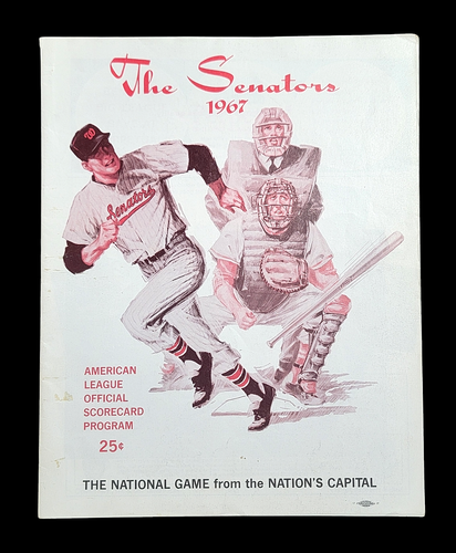 VINTAGE OFFICIAL BASEBALL SCORE CARD PROGRAM SENATORS AMERICAN LEAGUE ...