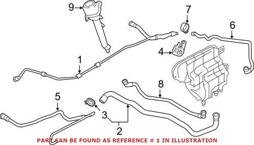 Genuine OEM Engine Coolant Overflow Hose for BMW 17127599571 for sale ...
