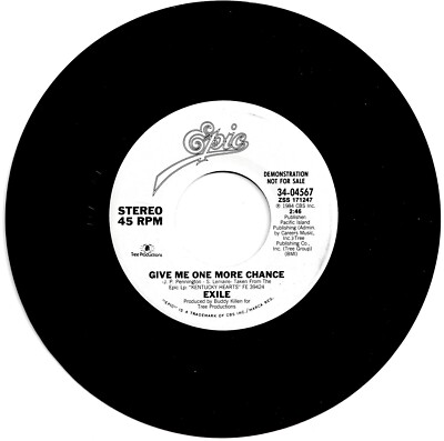 Exile. Give Me One More Chance (both sides) 45rpm | eBay