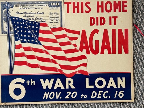 ORIGINALWWII WAR BAND POSTER 1944 Wayne County, New York | eBay