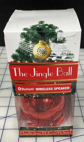 The Jingle Ball Red Bluetooth Wireless Speaker Christmas Tree Ornament ...