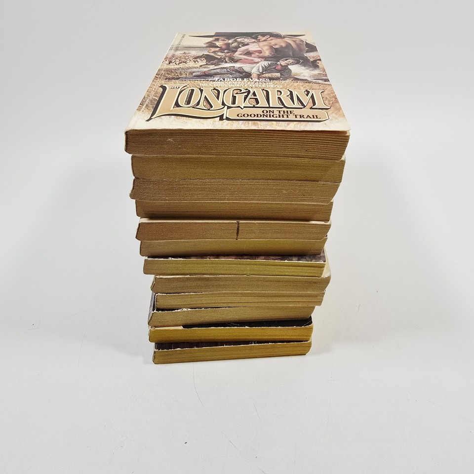 Lot of 12 Longarm Series by Tabor Evans Vintage Adult Western Paperback ...