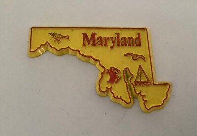 Maryland State Map Rubber Fridge Magnet FR2 | eBay