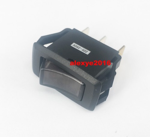 1 PCS SCI R13-205 Rocker Switch 3 Pins 2 Position With Lamp 10A 250VAC ...