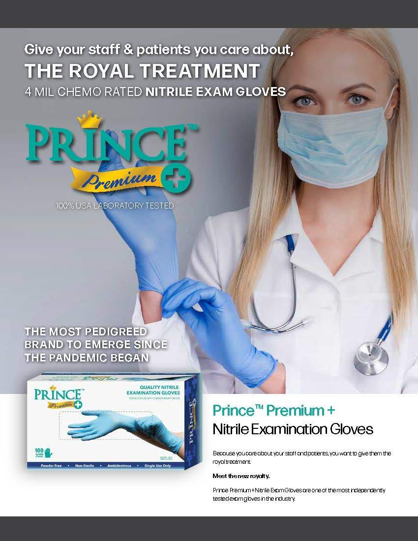 Prince Premium+ Nitrile Medical Exam Gloves Chemotherapy Rated Free ...