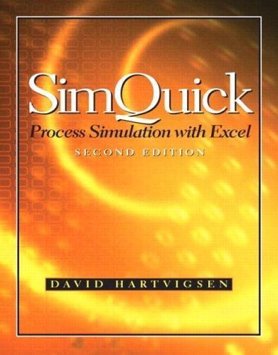 SimQuick Process Simulation with Excel by David Hartvigsen (2003, CD ...