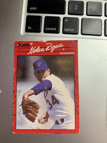**RARE** 1990 Nolan Ryan Error Card | Texas Rangers #166 Baseball Card ...