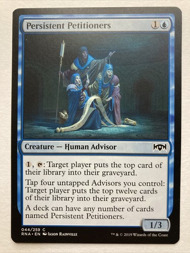 Magic The Gathering Persistent Petitioners Ravnica Allegiance 044/259 ...