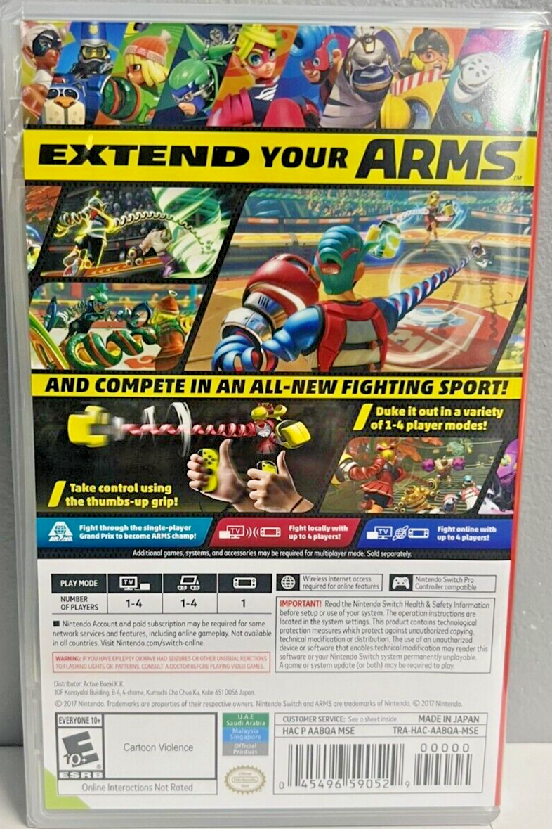 ARMS Switch Brand New Game Special (Multiplayer, 2017 Sports Fighting ...